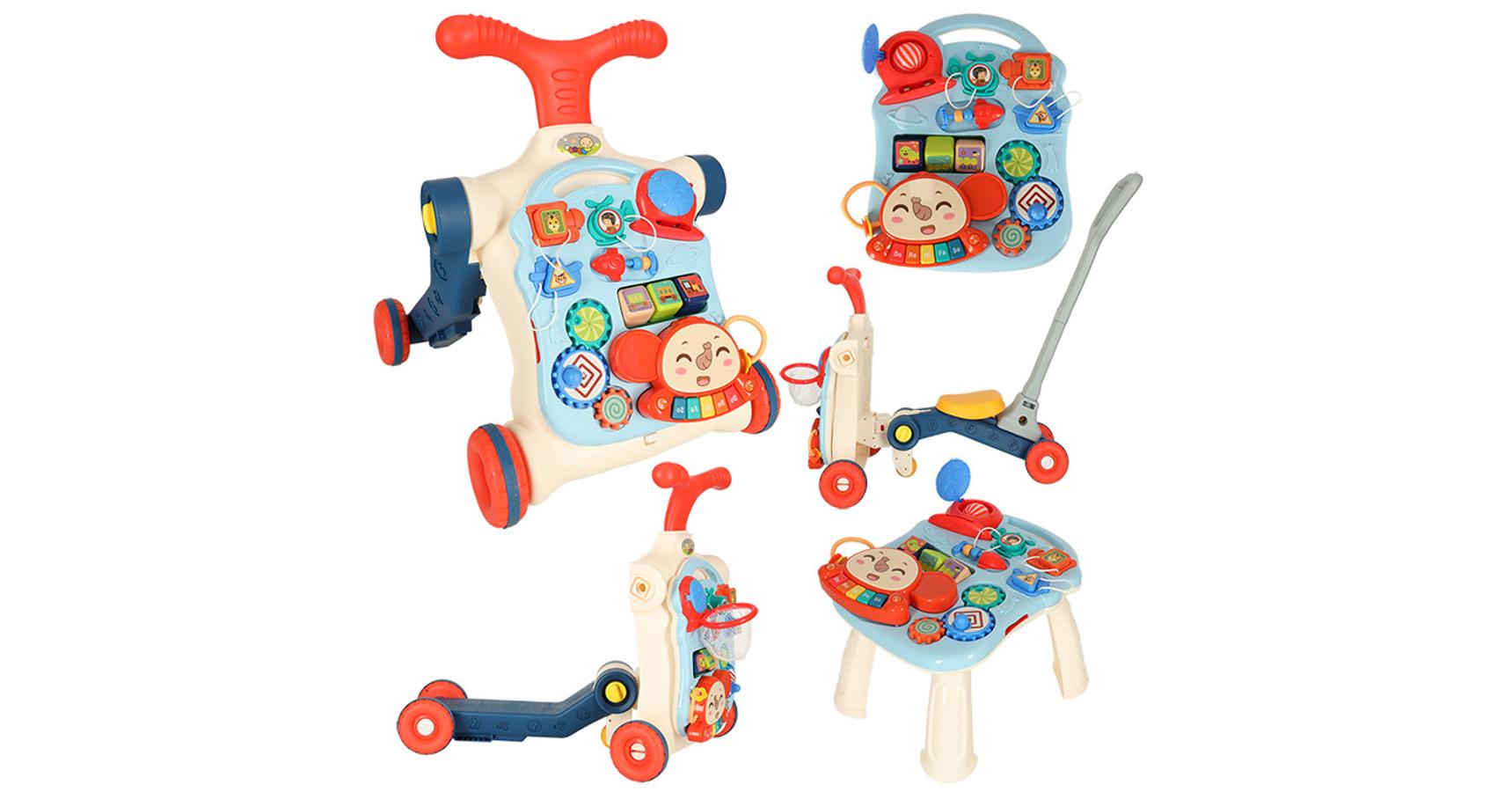 Multifunkciós járássegítő - 5 az 1 -ben játék - Bútor, gyerekjáték, kisállat felszerelés ...